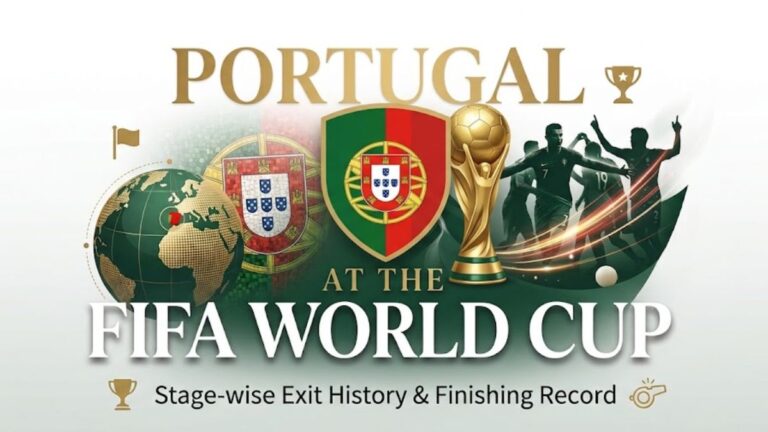 Portugal FIFA World Cup Records: Tournament History; Best Performance
